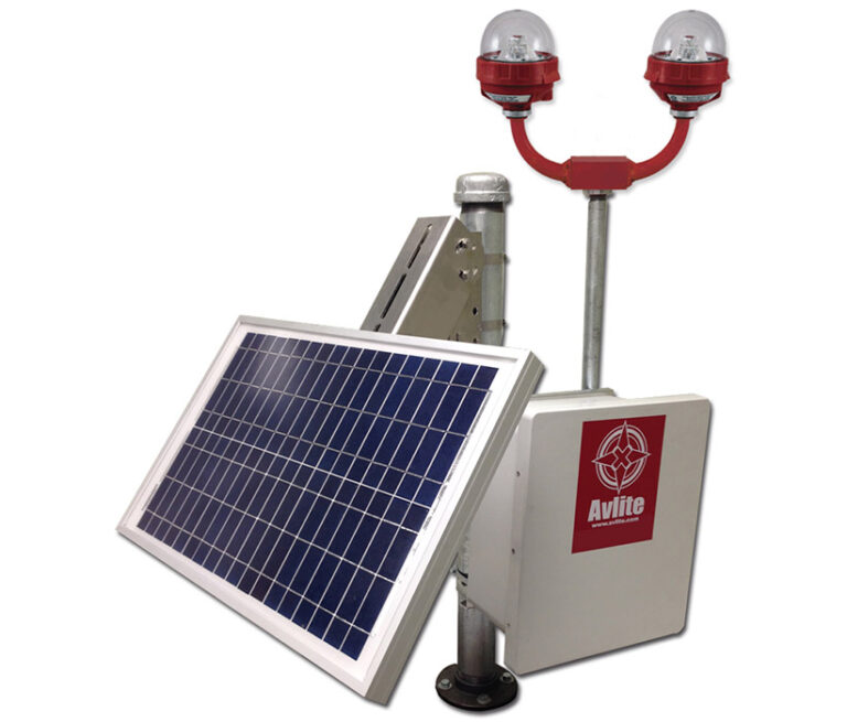 Solar Power System For FAA L-810 Single Or Dual Obstruction Light ...